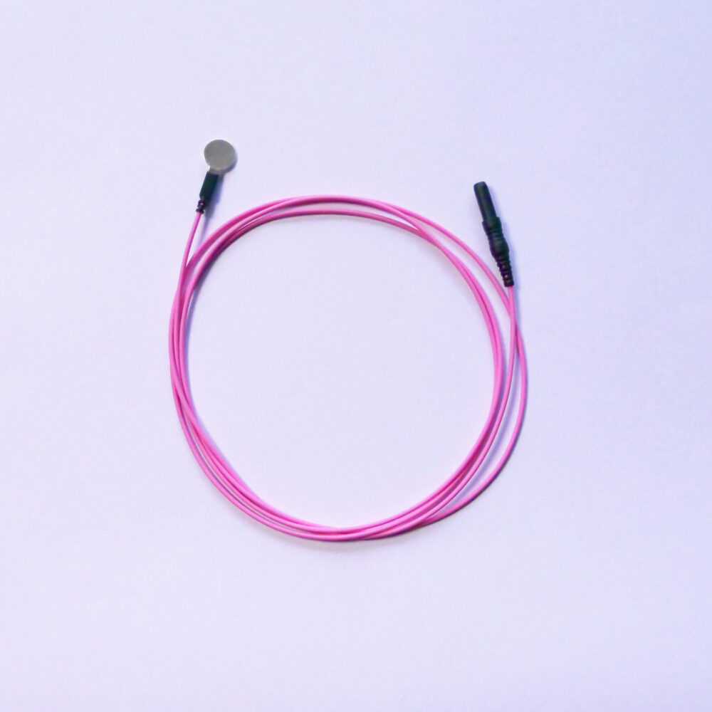 Single scalp solid silver sensor - Neurofeedback International Academy